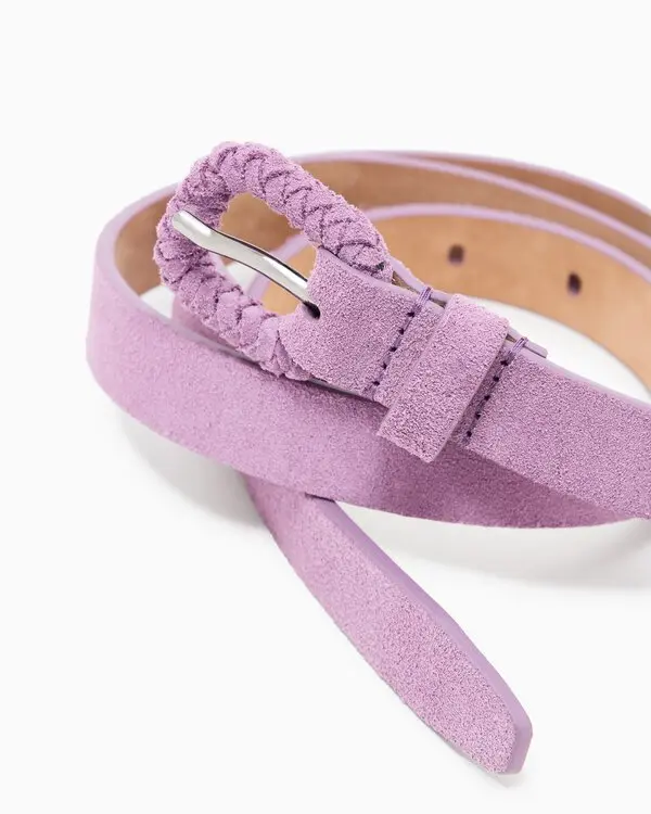 Giorgio Armani Suede Belt With Buckle