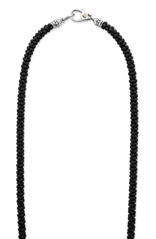 Lagos Matte Caviar Ceramic Beaded Necklace