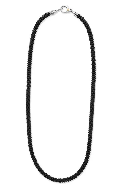 Lagos Matte Caviar Ceramic Beaded Necklace