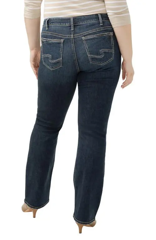 SILVER JEANS CO. Suki Curvy Mid Rise Slim Bootcut Jeans - Indigo