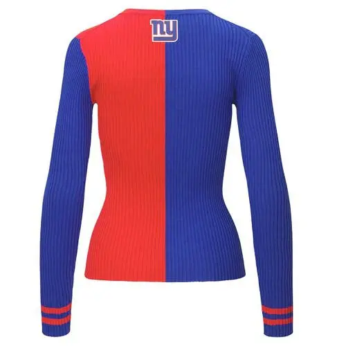 Staud Red New York Giants Cargo Sweater
