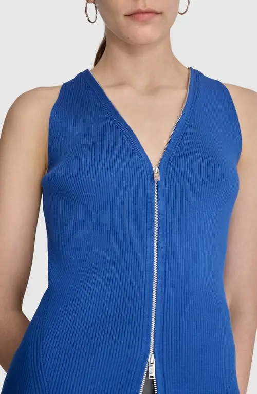Dkny Ribbed Sweater Vest - Lapis Blue