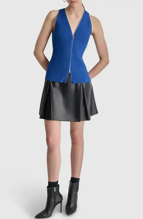 Dkny Ribbed Sweater Vest - Lapis Blue