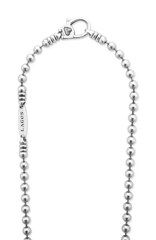 Lagos Anthem Ball Chain Necklace - Silver