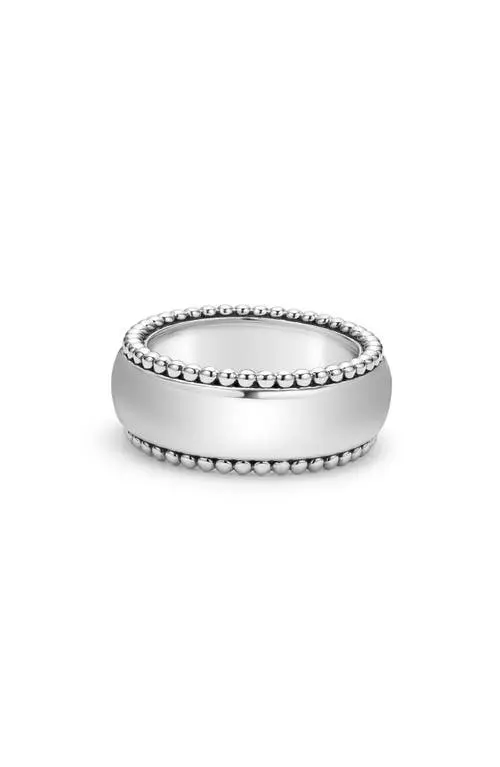 Lagos Anthem Caviar Lined Band Ring