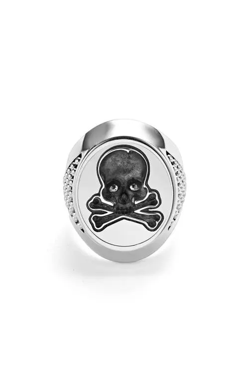Lagos Anthem Skull Wax Seal Signet Ring