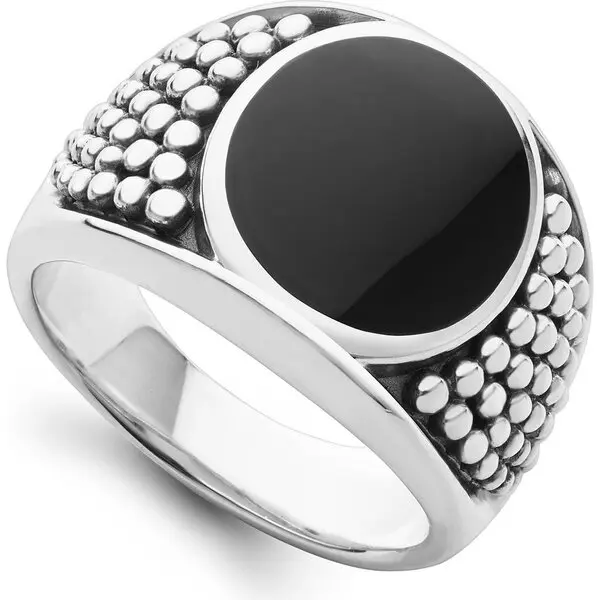 Lagos Anthem Ring - Onyx