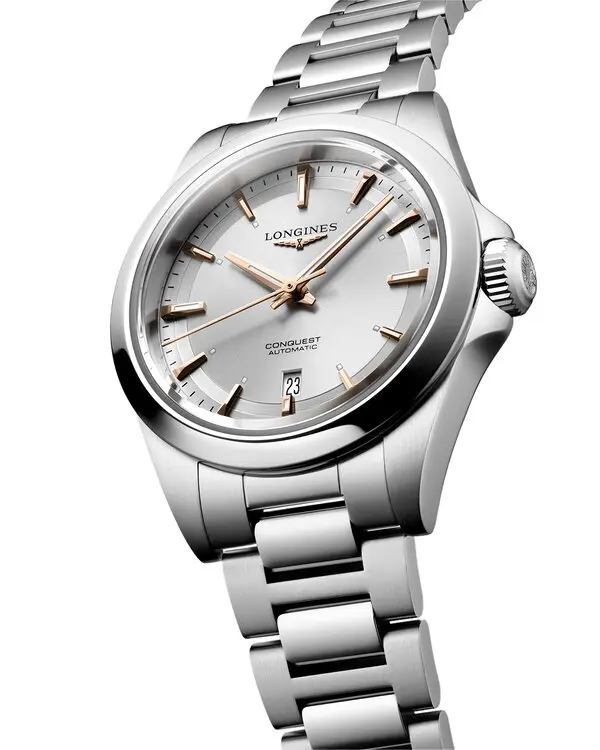 LONGINES Conquest Sunray Watch, 30mm - Silver
