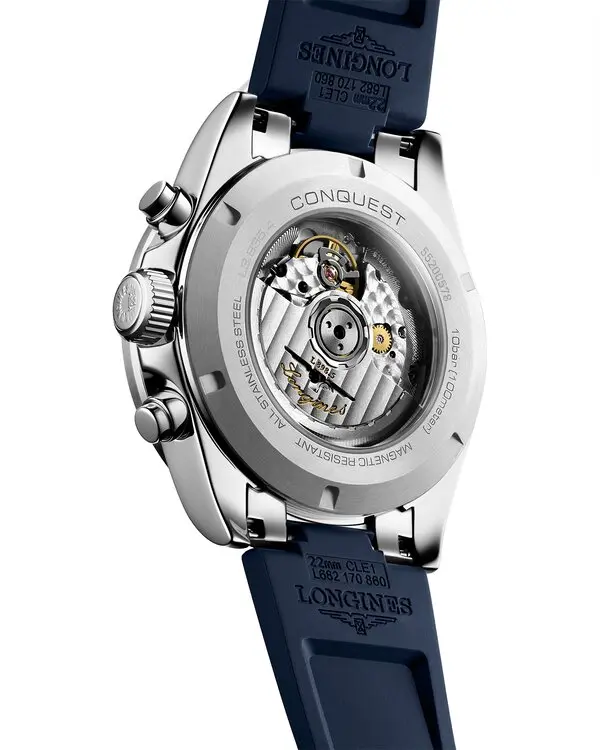 LONGINES Conquest Chronograph 42mm - Silver/blue