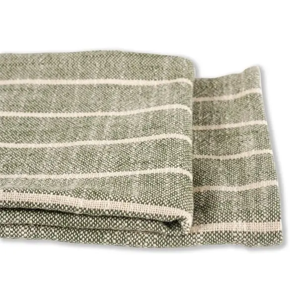 KAF HOME Firenze Cotton Kitchen Towels, Set Of 4 - Green