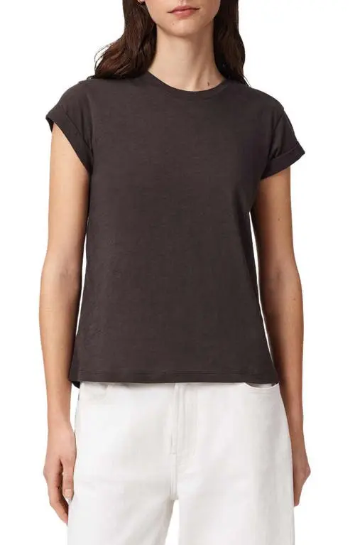 ALLSAINTS Anna Cotton T-shirt - Bottle Brown