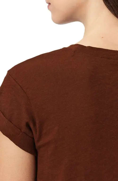 ALLSAINTS Anna Cotton T-shirt - Rust Brown