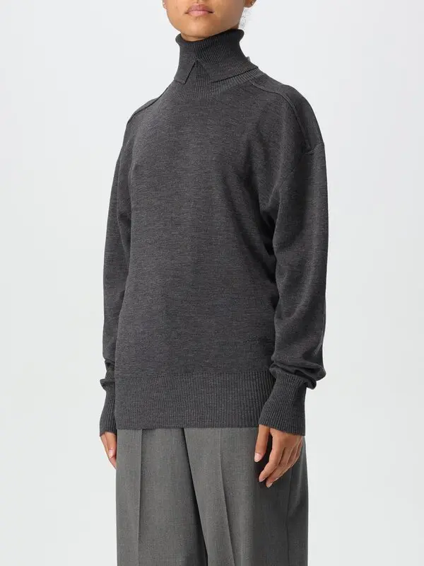 Burberry High Neck Pullover - Grey