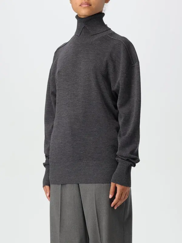 Burberry High Neck Pullover - Grey