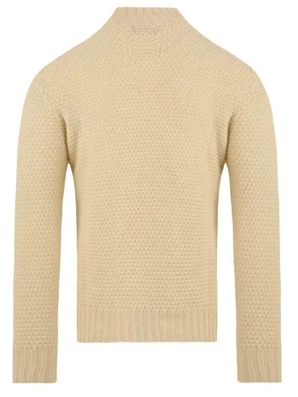 DRUMOHR Lambswool Turtleneck Sweater - Milk