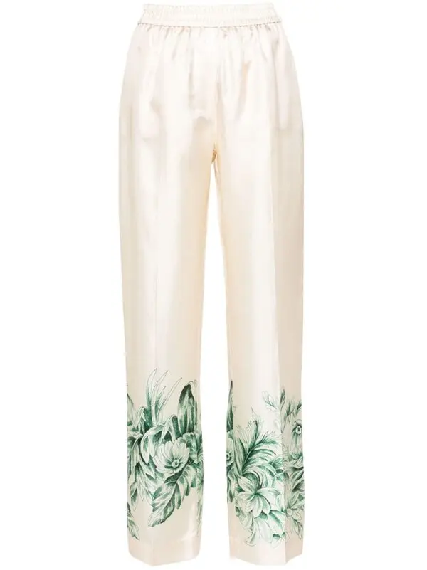 F.R.S FOR RESTLESS SLEEPERS Silk Printed Trousers