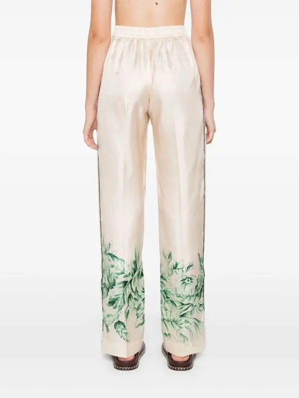 F.R.S FOR RESTLESS SLEEPERS Silk Printed Trousers