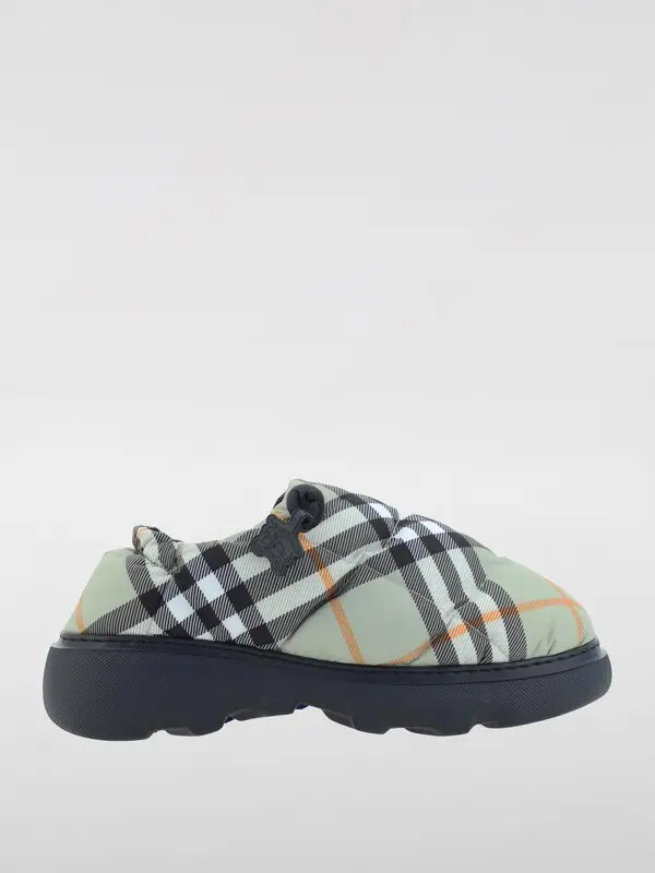 Burberry Checked Quilted Sneakers - Grey