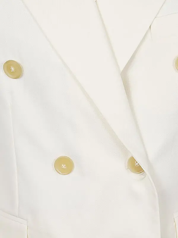 Erika Cavallini Wool Twill Alberta Blazer Jacket