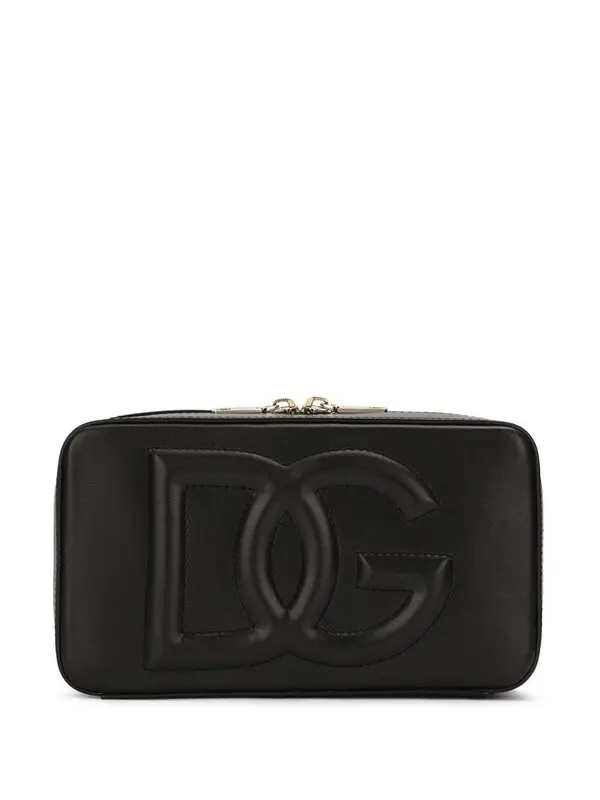 Dolce & Gabbana Dg Logo Leather Camera Bag - Black