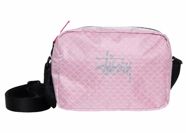 StÜssy Ripstop Overlay Side Pouch - Hot Pink