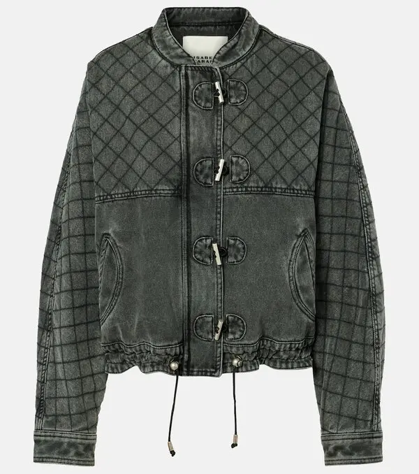 Isabel Marant Celiany Quilted Denim Jacket