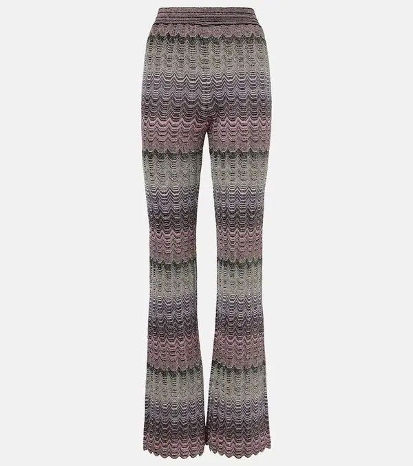 Missoni Zigzag High-rise Flared Pants - Multicoloured
