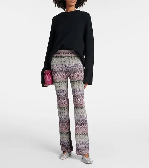 Missoni Zigzag High-rise Flared Pants - Multicoloured