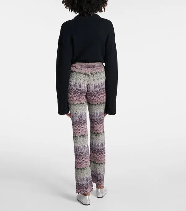 Missoni Zigzag High-rise Flared Pants - Multicoloured