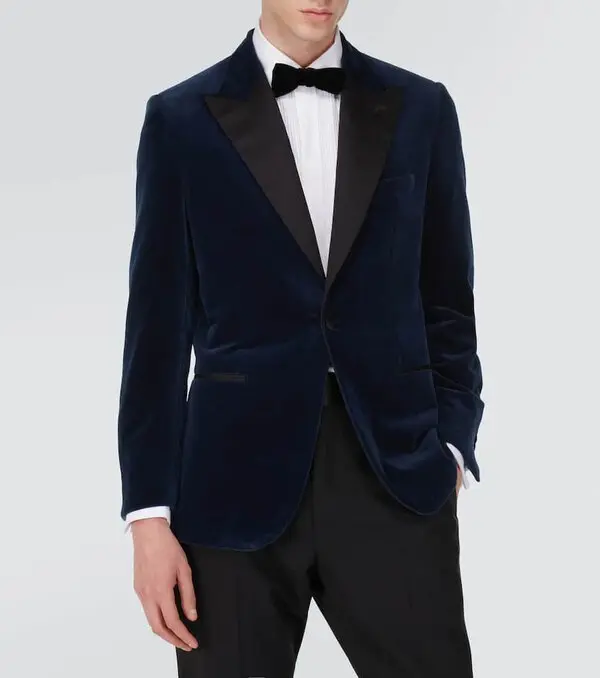 Brioni Satin-trimmed Cotton Velvet Tuxedo Jacket