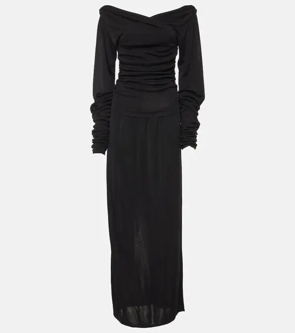 Khaite Fable Draped Maxi Dress