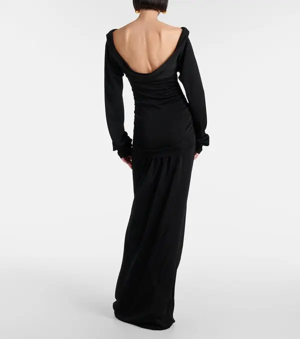Khaite Fable Draped Maxi Dress