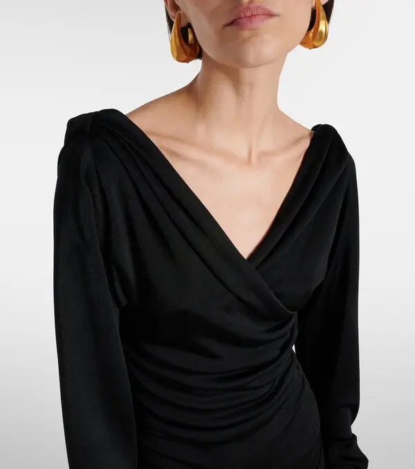 Khaite Fable Draped Maxi Dress