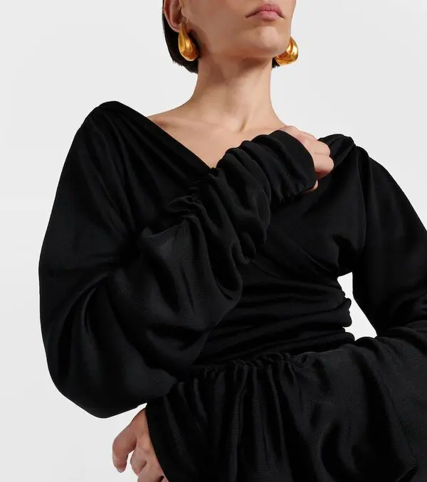 Khaite Fable Draped Maxi Dress