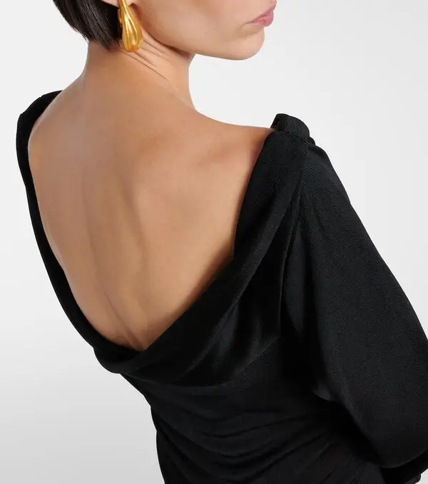 Khaite Fable Draped Maxi Dress