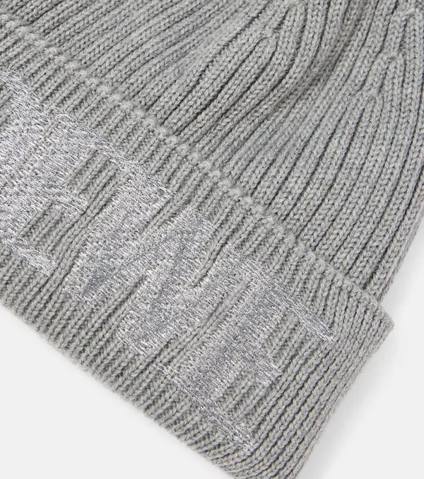 Loewe Logo Wool Beanie - Grey