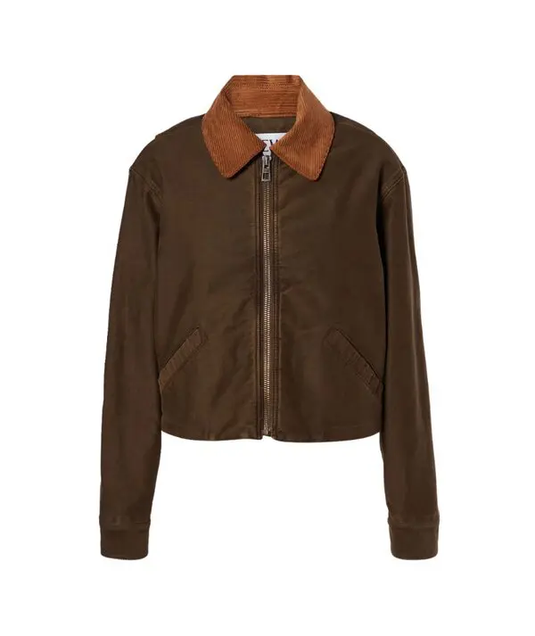 Loewe Suede-trimmed Cotton Blouson