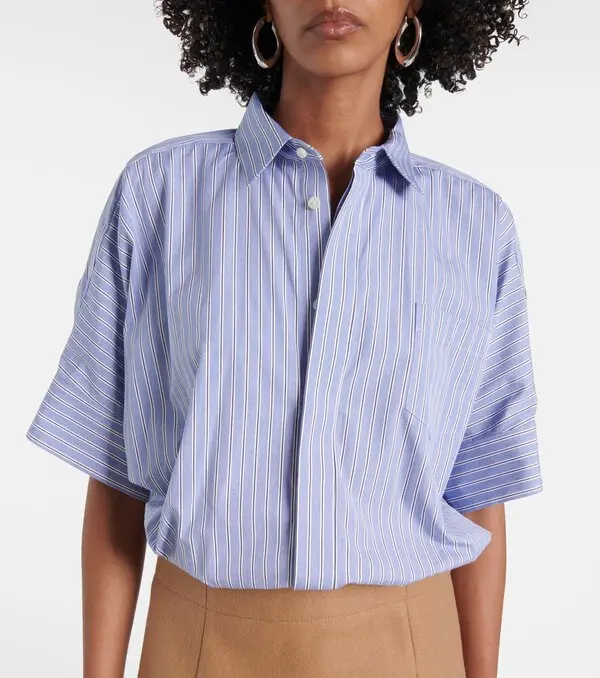 Sacai Melton Cotton Poplin And Wool Minidress