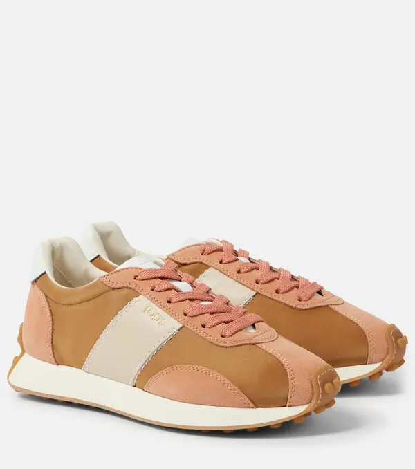 TOD'S Suede And Technical Sneakers - Multicoloured