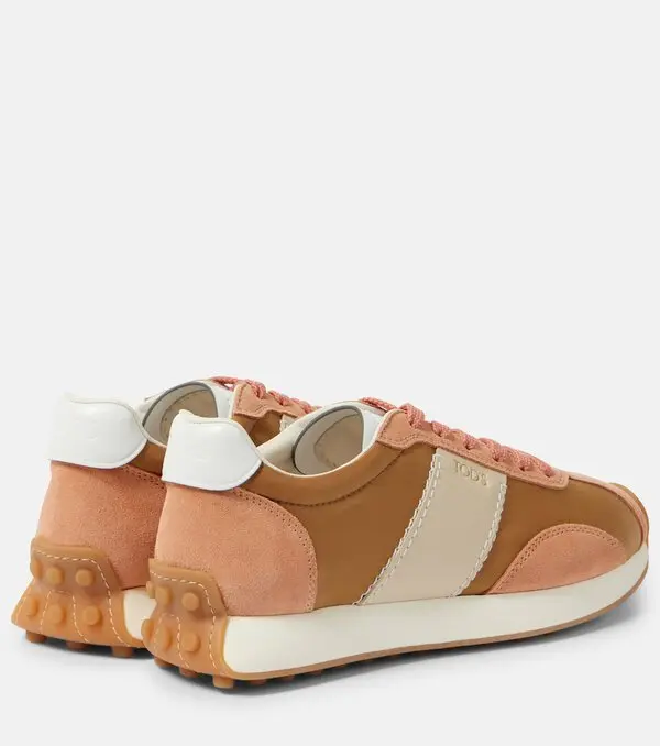 TOD'S Suede And Technical Sneakers - Multicoloured