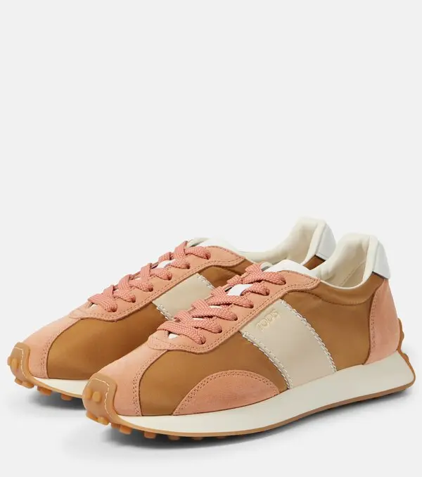 TOD'S Suede And Technical Sneakers - Multicoloured