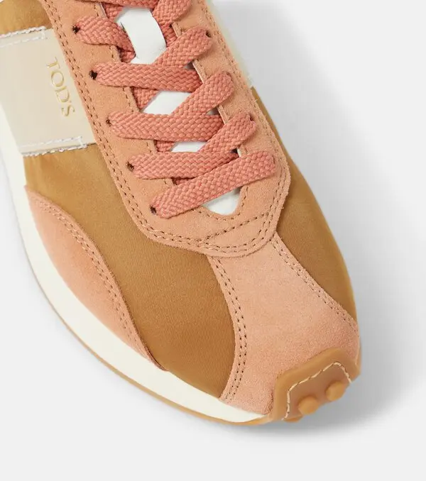 TOD'S Suede And Technical Sneakers - Multicoloured