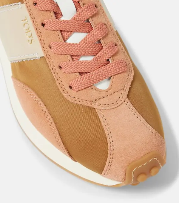 TOD'S Suede And Technical Sneakers - Multicoloured