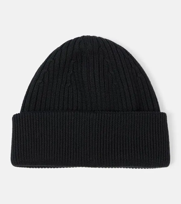 Loewe Logo Wool Beanie - Black