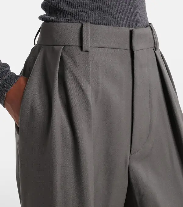 Wardrobe.NYC High-rise Wide-leg Wool Pants