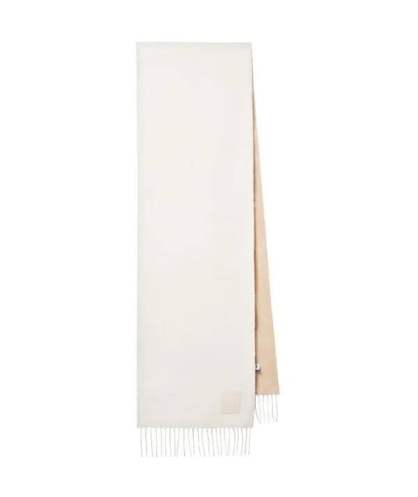 Loewe Wool And Cashmere Scarf - White