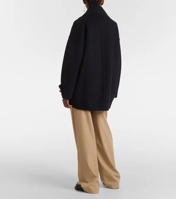 Loewe Pebble Wool Peacoat