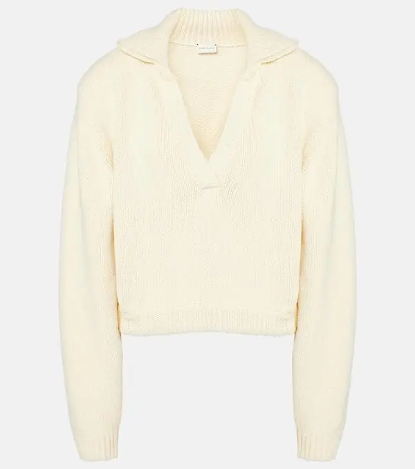 Magda Butrym Cropped Polo Sweater