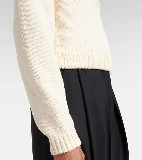 Magda Butrym Cropped Polo Sweater