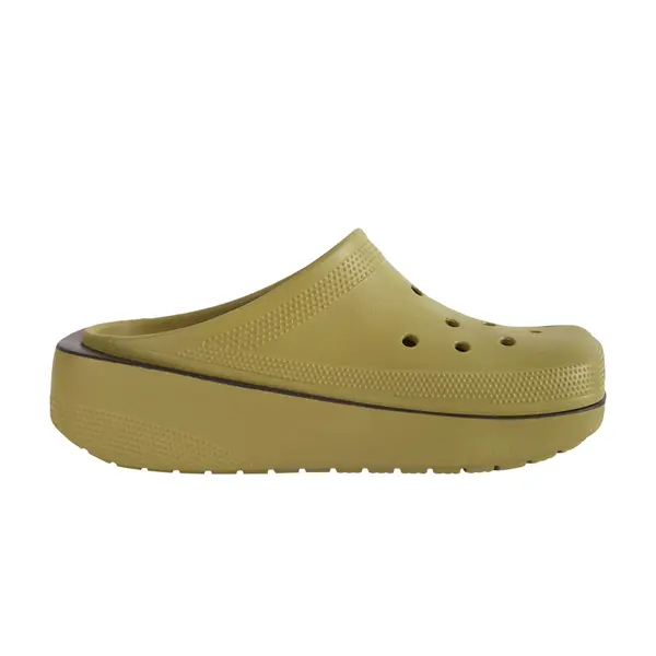 CROCS Blunt Toe Slides With Painted Edges - Green